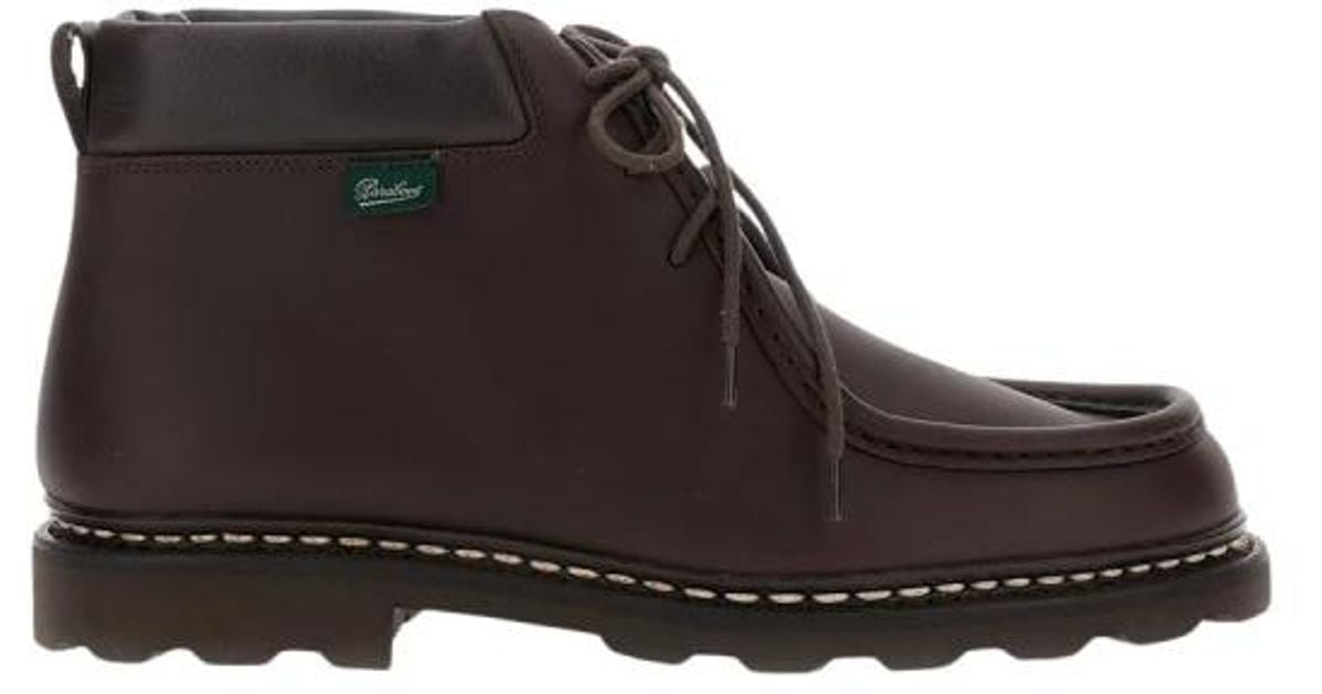 Paraboot Lace-Up Boots in Brown for Men | Lyst