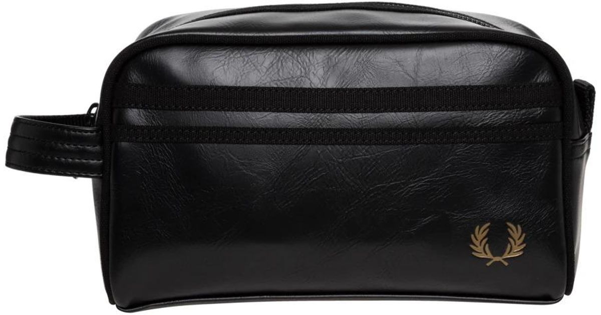 Fred Perry Toilet Bags in Black for Men | Lyst