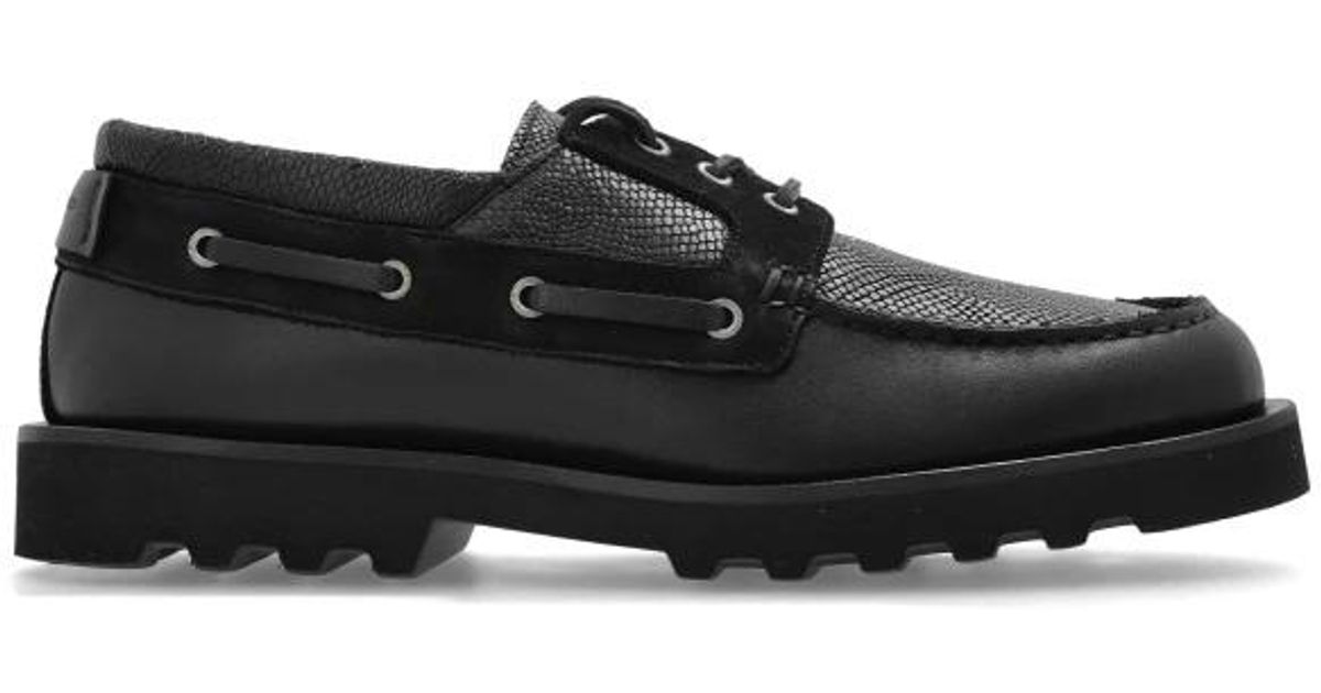 AllSaints Sailor Shoes in Black for Men | Lyst