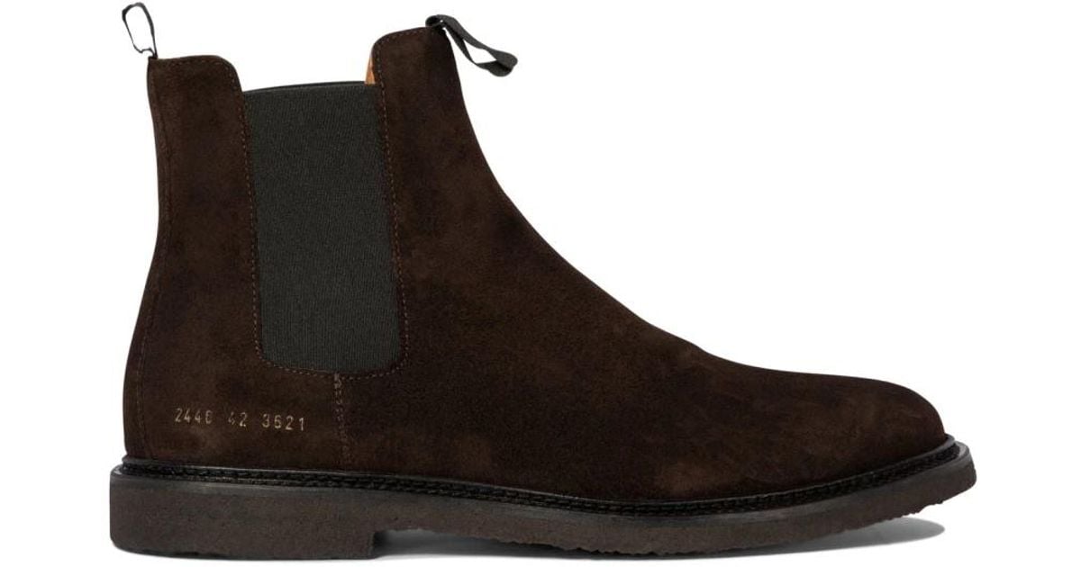 Common Projects Chelsea Boots in Brown for Men | Lyst UK