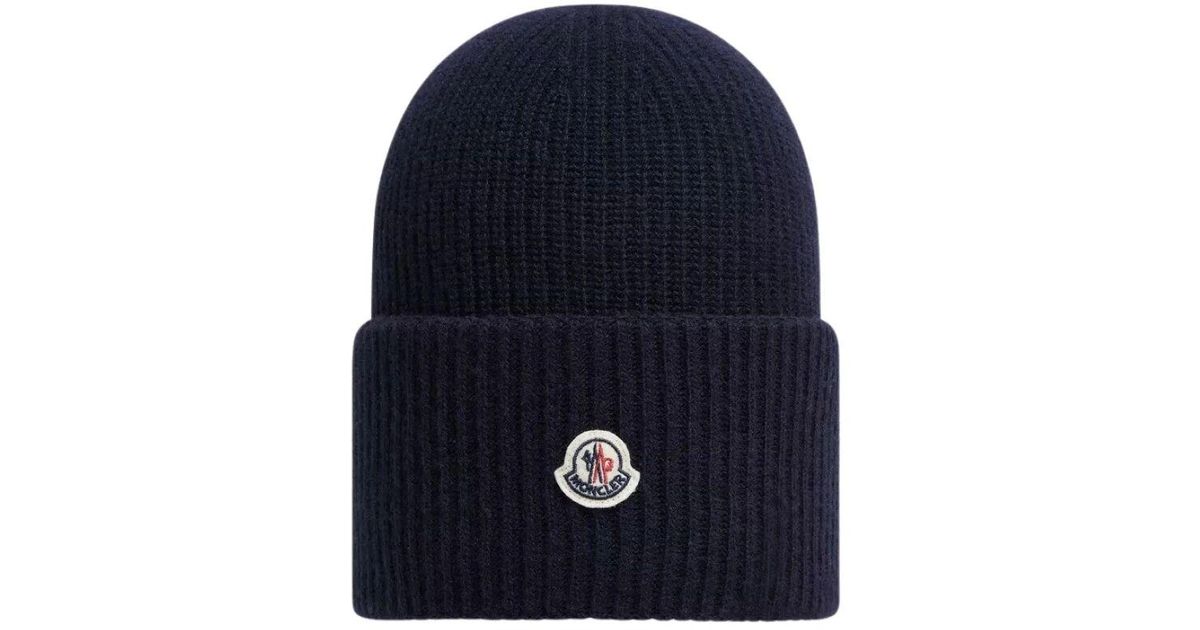 Moncler Beanies in Blue | Lyst UK