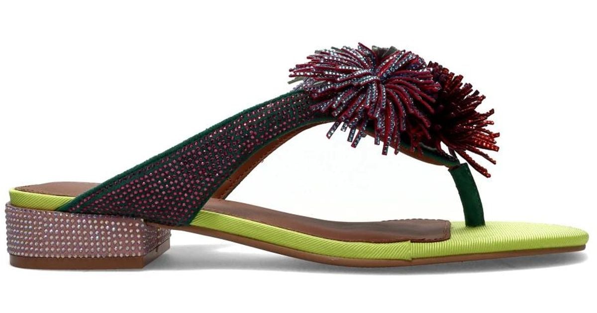 Kurt Geiger Flip Flops in Brown | Lyst UK