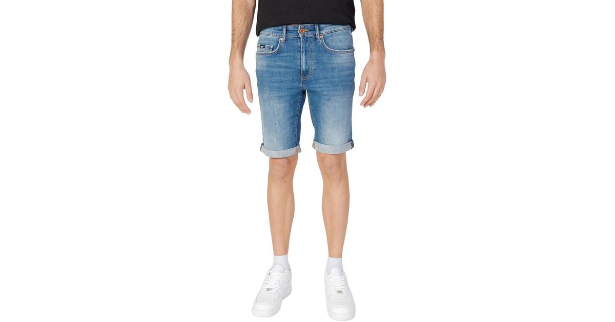 Gas Denim Shorts in Blue for Men | Lyst UK