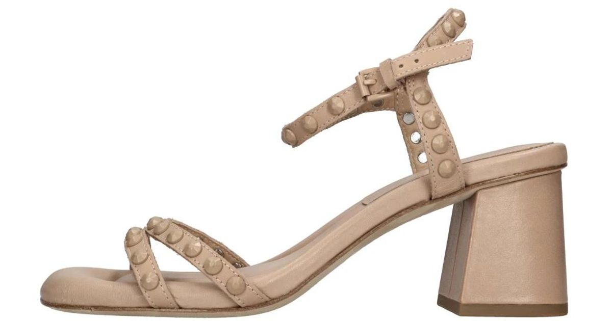 Ash High Heel Sandals in Natural | Lyst UK