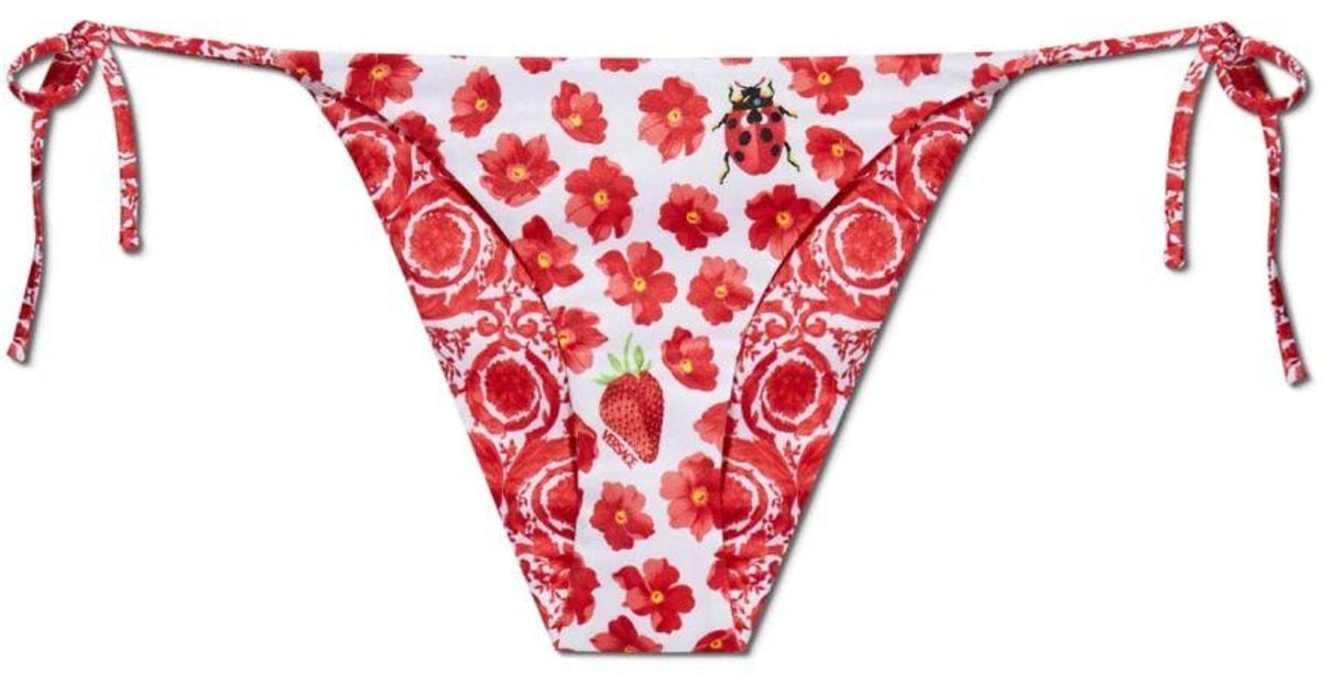 Versace Bikinis in Red | Lyst