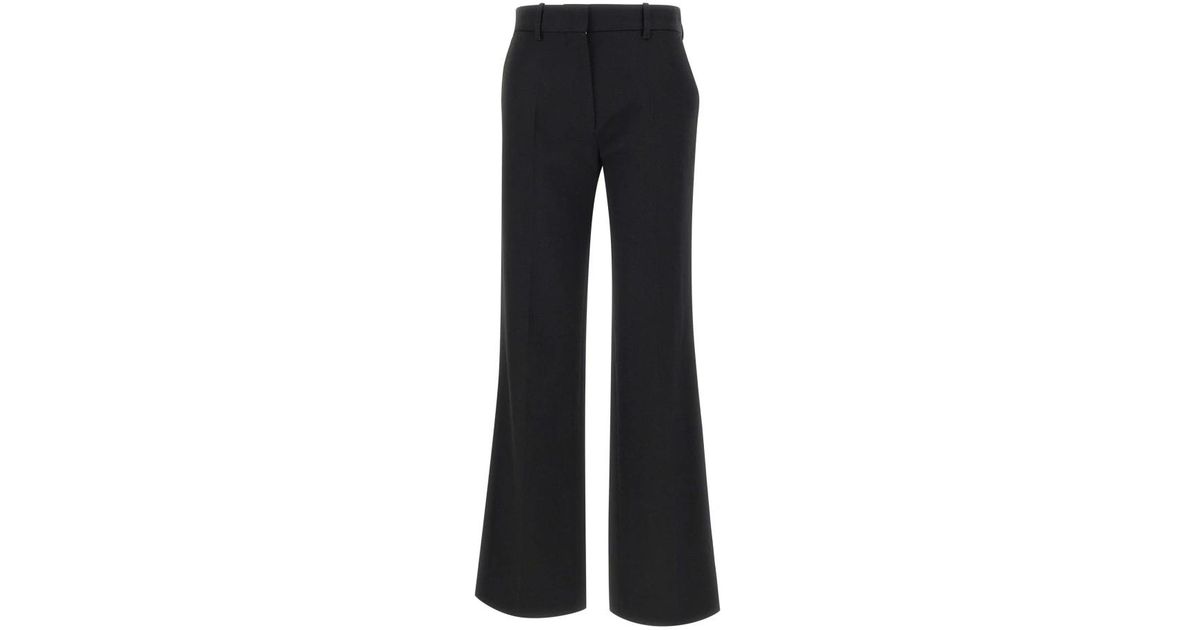 Victoria Beckham Wide Trousers in Black | Lyst UK
