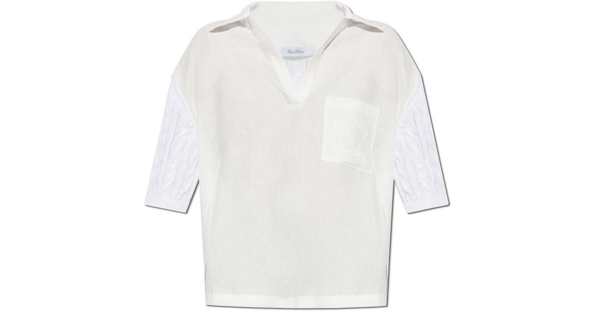 Max Mara Polo Shirts in White | Lyst
