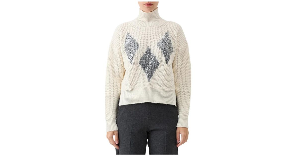 Ermanno Scervino Turtlenecks in Grey | Lyst UK