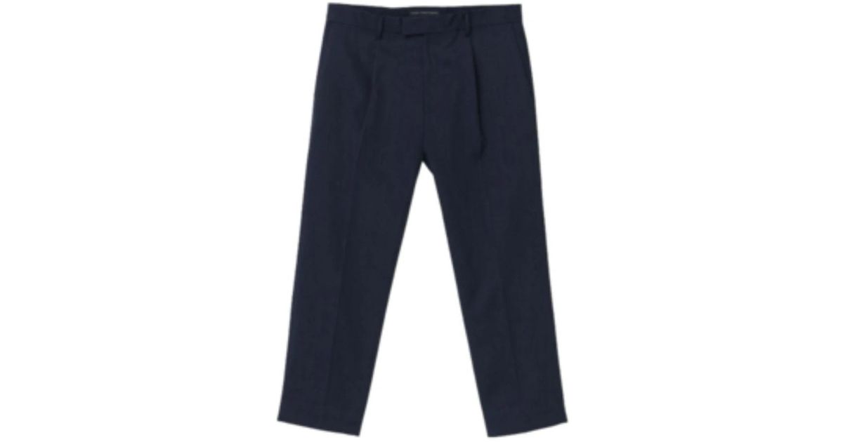 Low Brand Straight Trousers in Blue for Men | Lyst UK