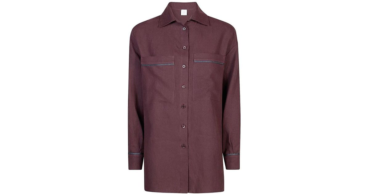 Eleventy Shirts in Purple | Lyst UK