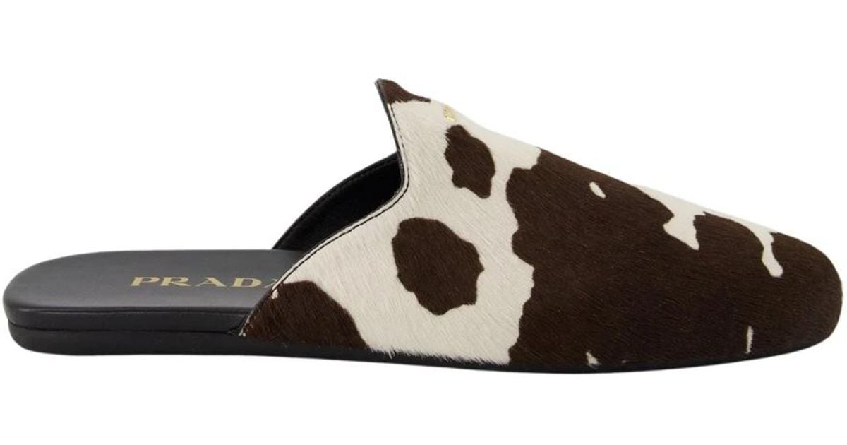 Prada Mules in Brown | Lyst