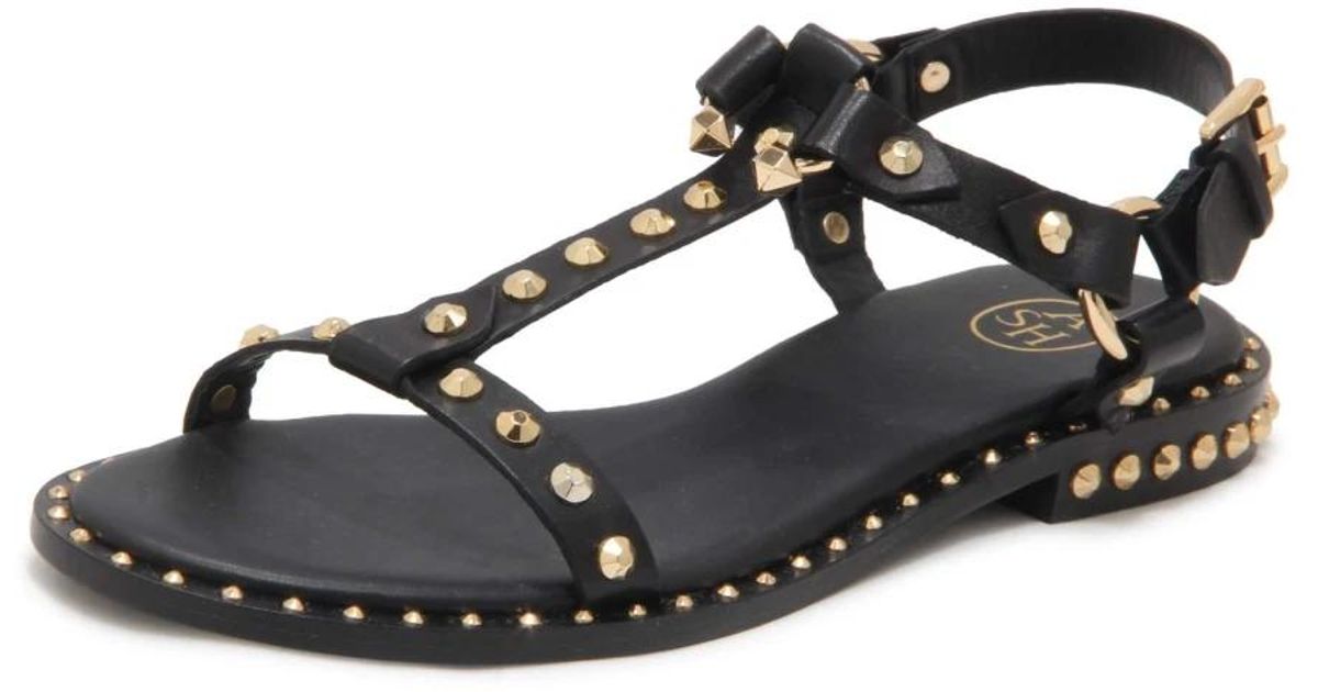 Ash Flat Sandals in Black | Lyst