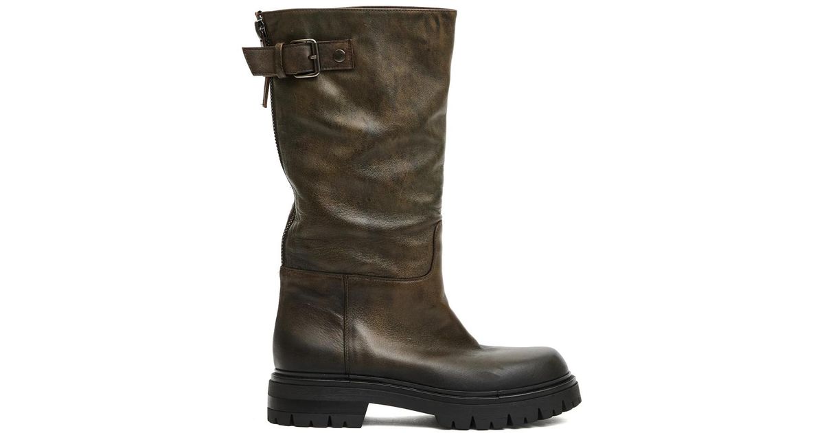 Elena Iachi High Boots in Green | Lyst UK
