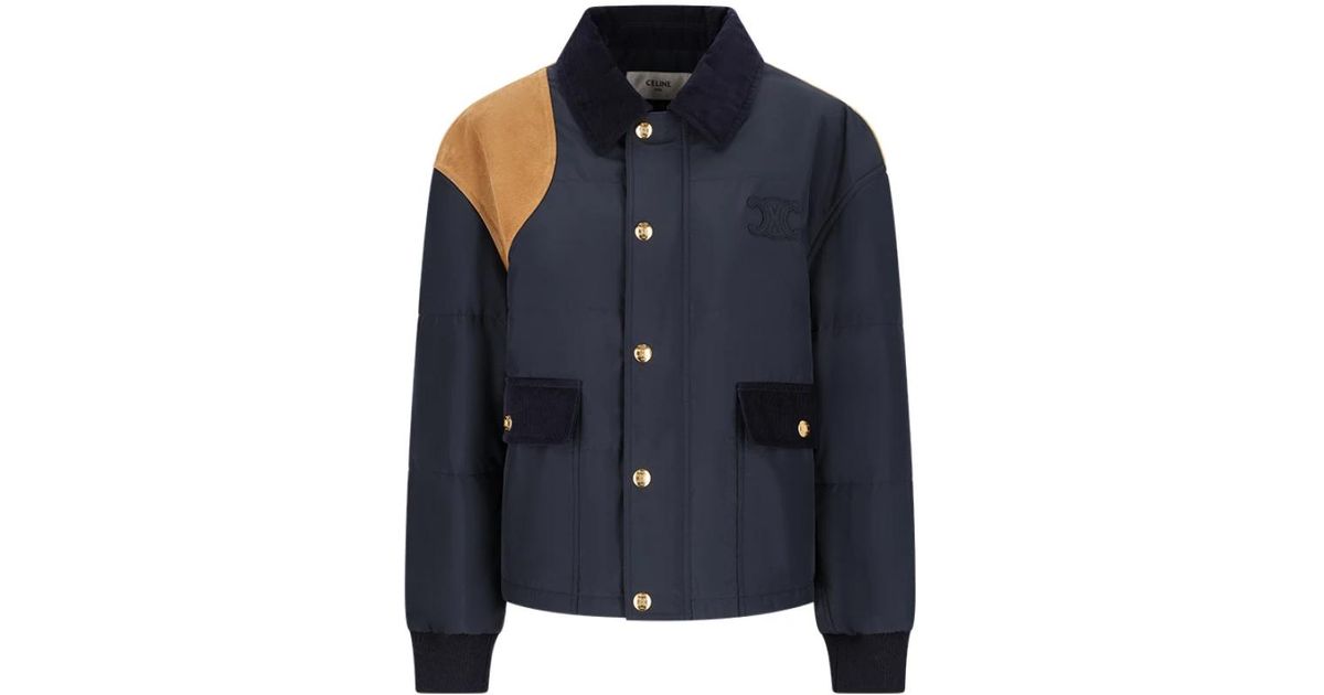 Celine Light Jackets in Blue | Lyst UK
