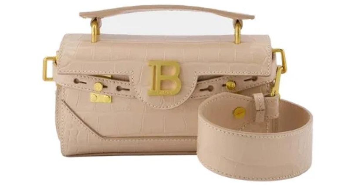 Balmain Cross Body Bags in Natural | Lyst UK