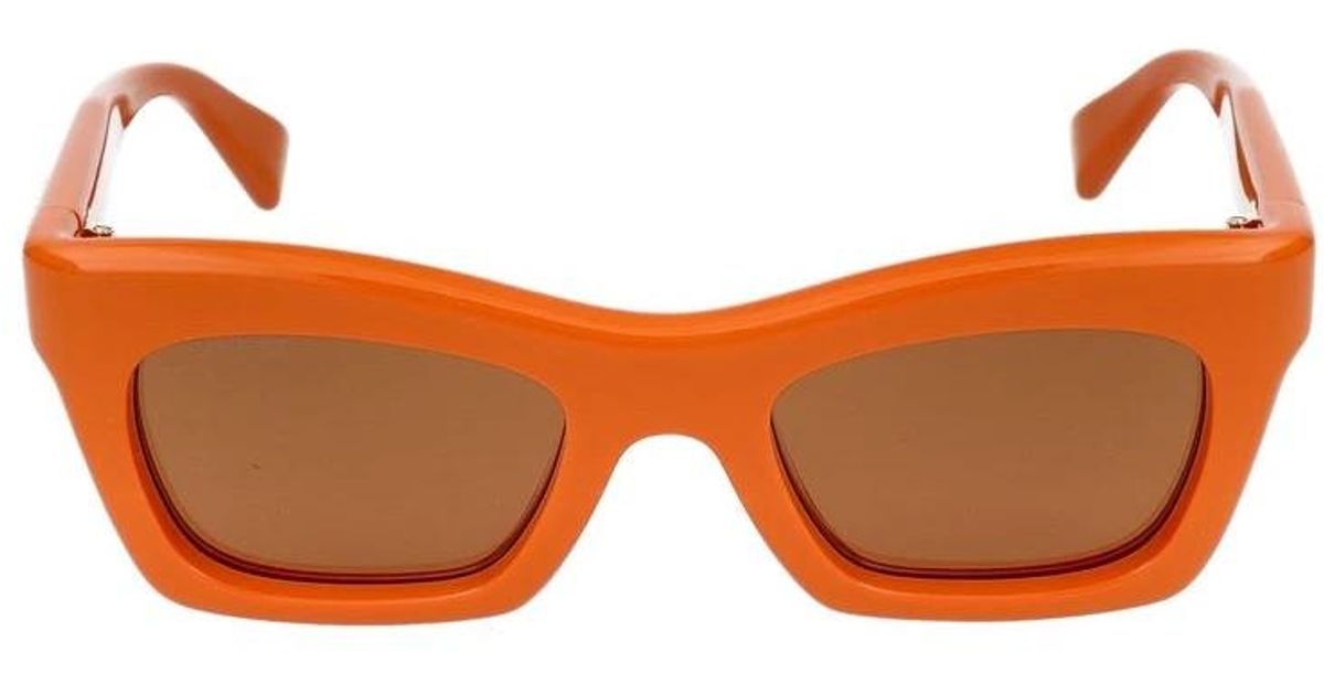 Gucci Sunglasses in Orange | Lyst