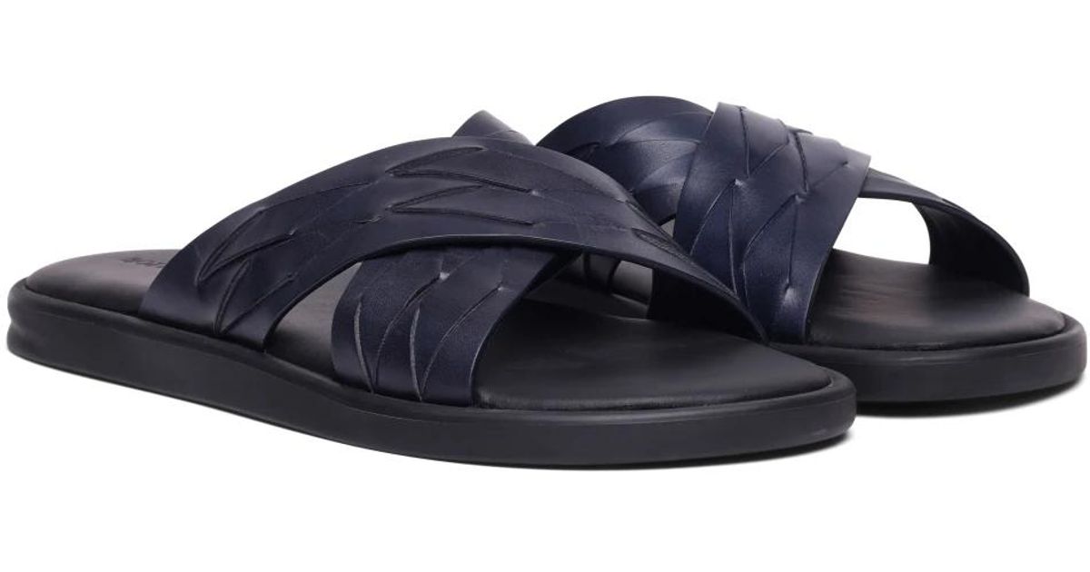 Bottega Veneta Sliders in Blue for Men | Lyst UK