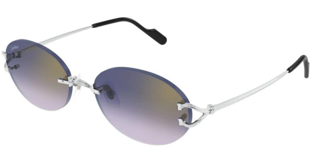 Cartier Sunglasses in Metallic | Lyst
