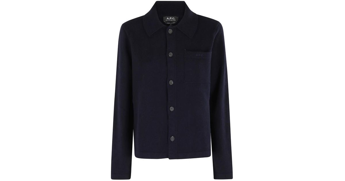 A.P.C. Light Jackets in Blue | Lyst UK