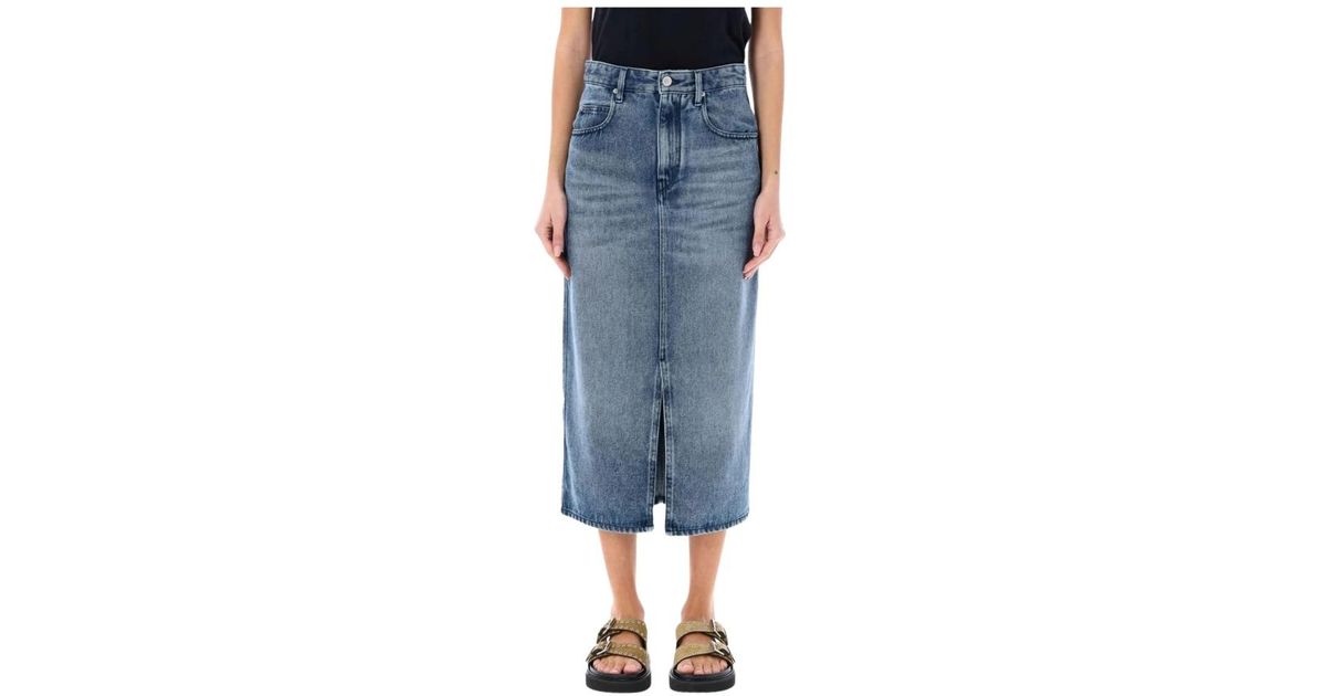Isabel Marant Denim Skirts in Blue | Lyst UK