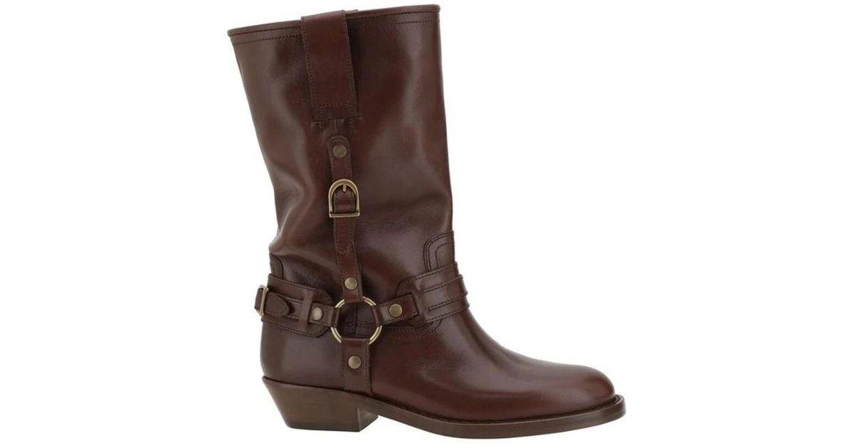 Isabel Marant Cowboy Boots in Brown | Lyst