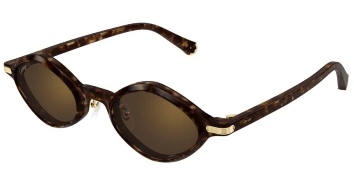 Cartier Sunglasses in Brown | Lyst UK