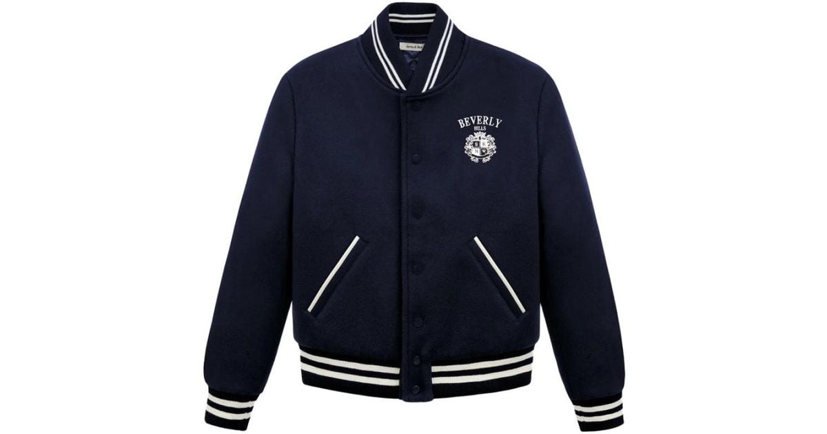 Sporty & Rich Bomber Jackets in Blue | Lyst UK