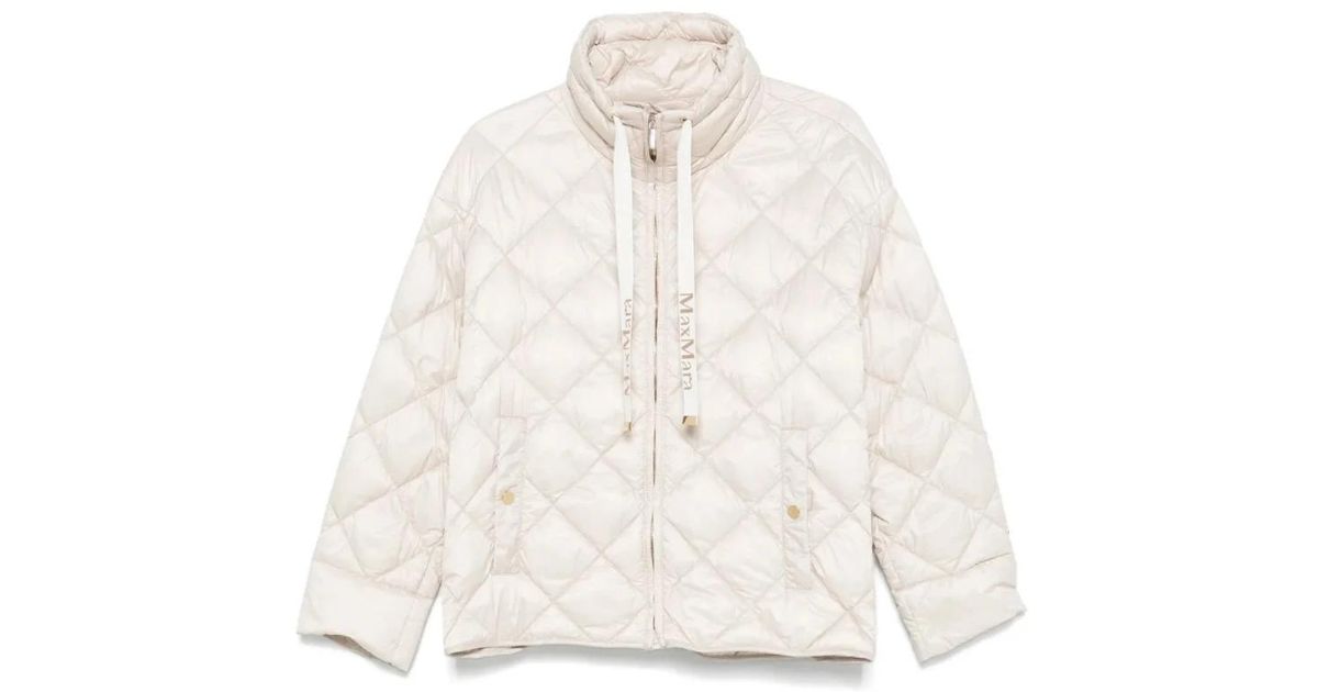 Max Mara Winter Jackets in White | Lyst
