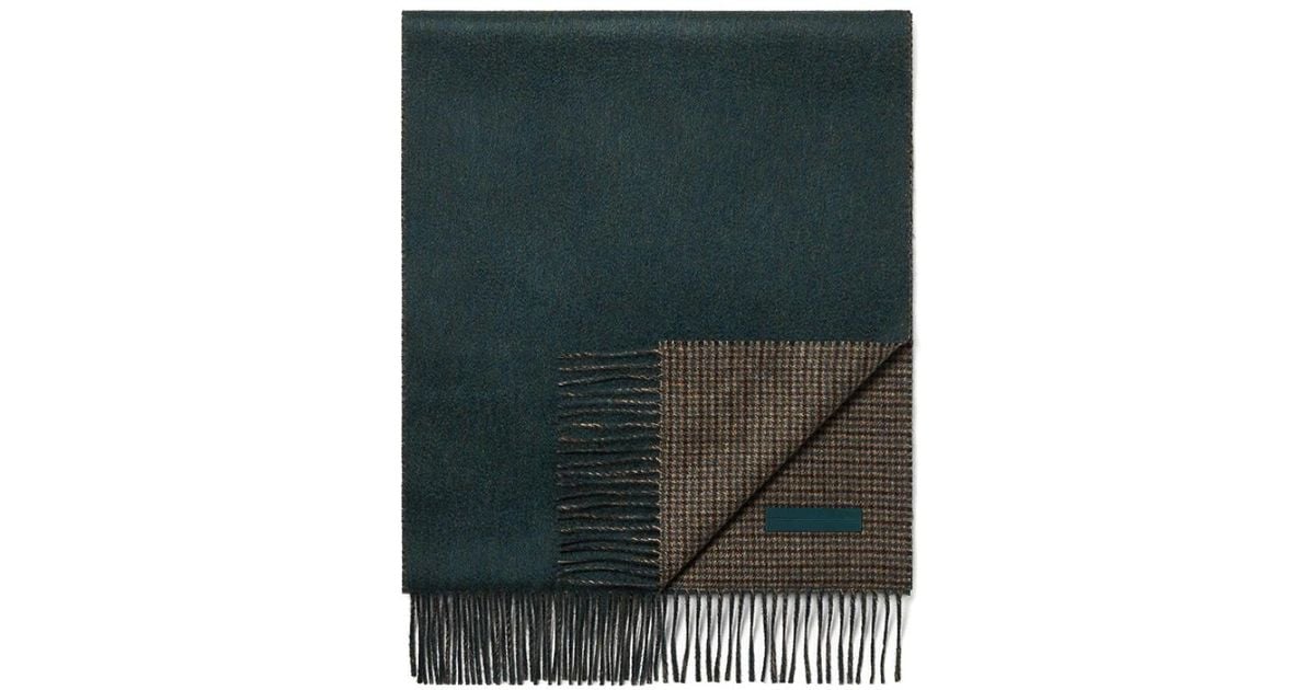 ZEGNA Winter Scarves in Green for Men | Lyst UK