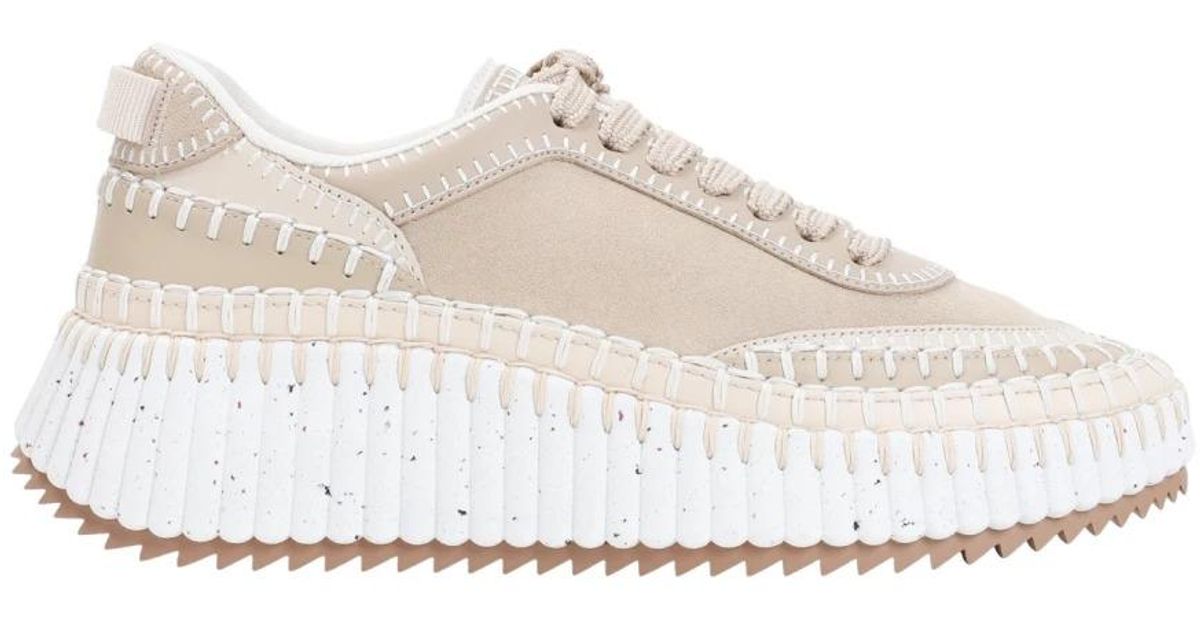 Chloé Nama Sneakers in White | Lyst UK