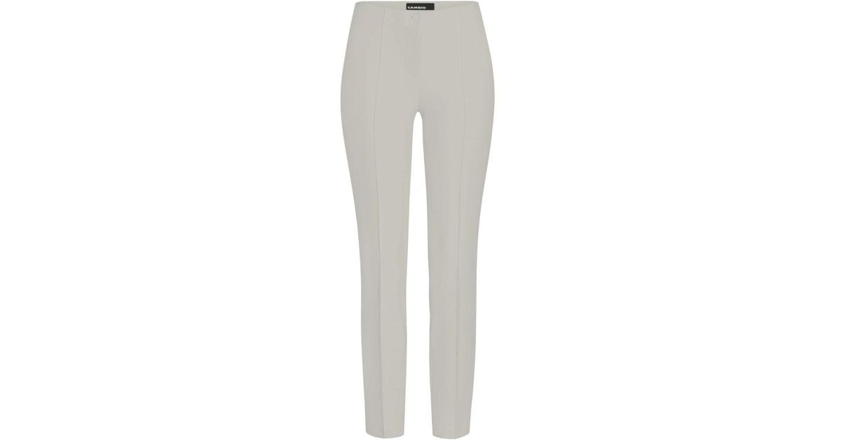 Cambio Slim-Fit Trousers in Grey | Lyst UK