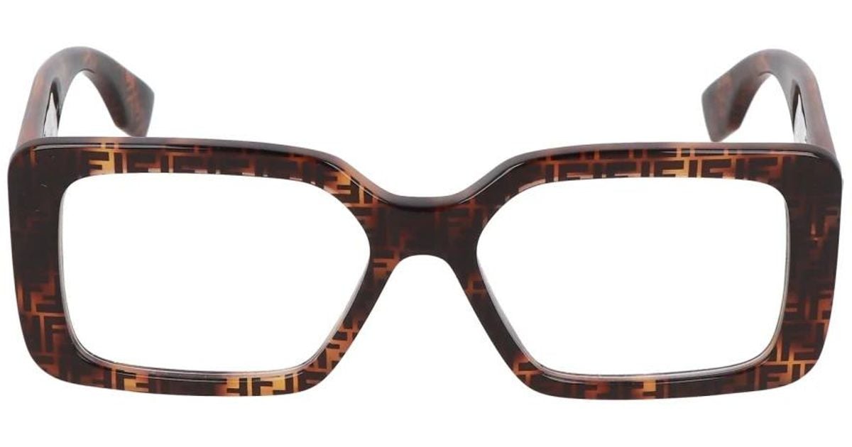 Fendi Glasses in Brown | Lyst
