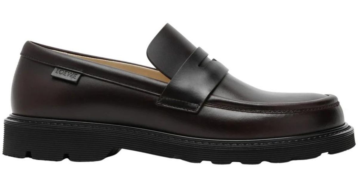 Loewe Loafers in Black | Lyst