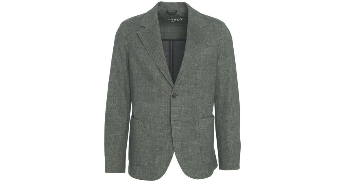 Circolo 1901 Blazers in Green for Men | Lyst UK