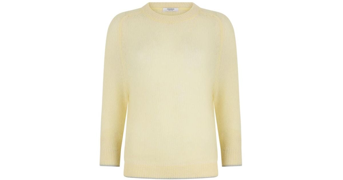 Peserico Round-Neck Knitwear in White | Lyst UK