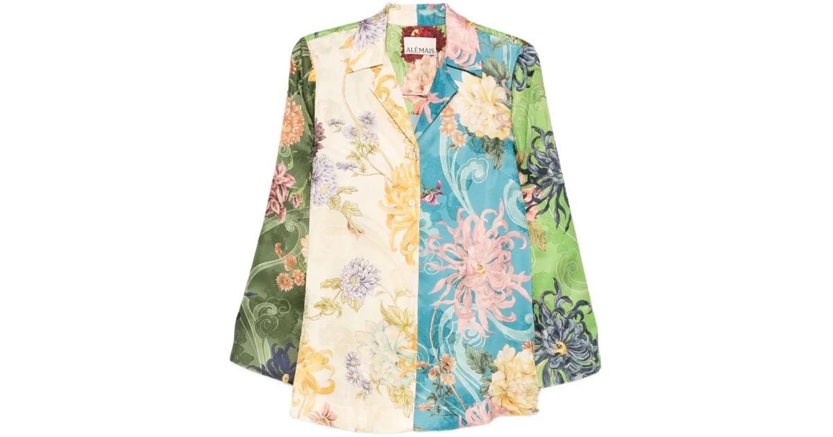 ALÉMAIS Shirts in Green | Lyst UK