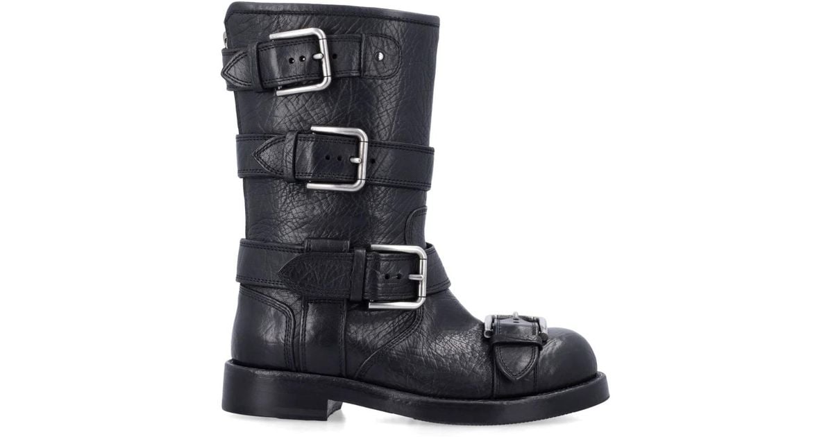 Dolce & Gabbana High Boots in Blue | Lyst UK