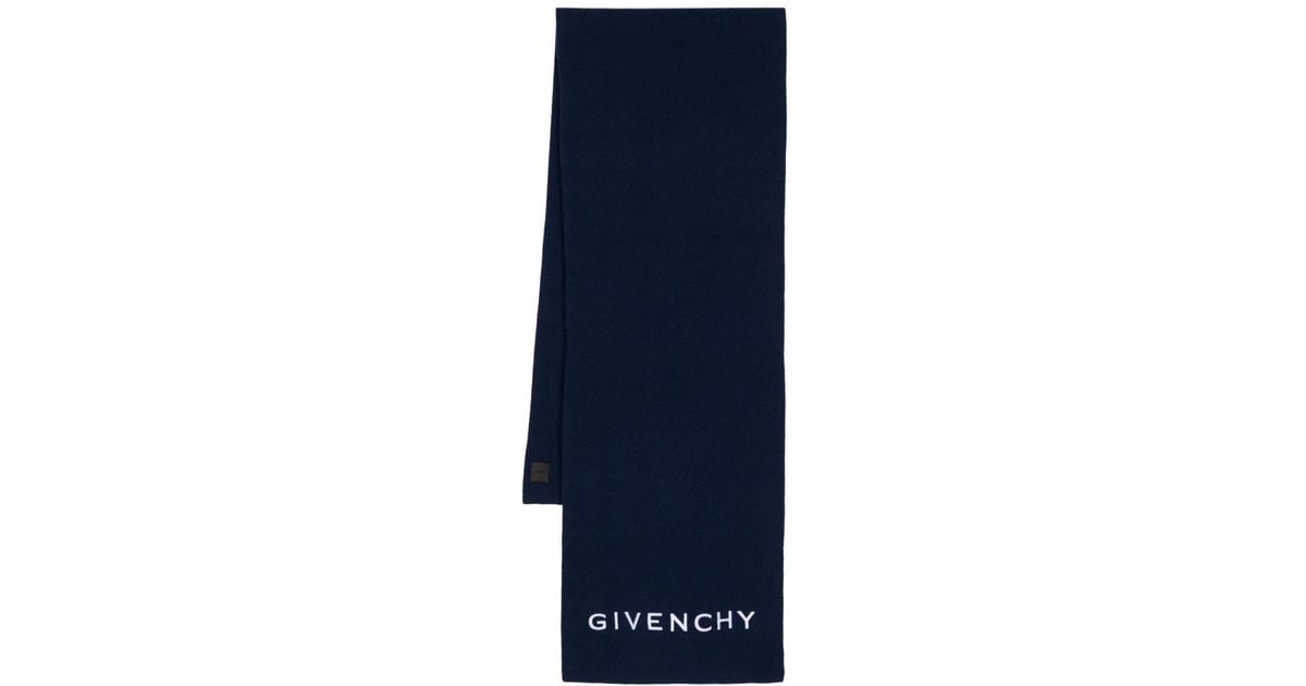 Givenchy Winter Scarves in Blue | Lyst UK