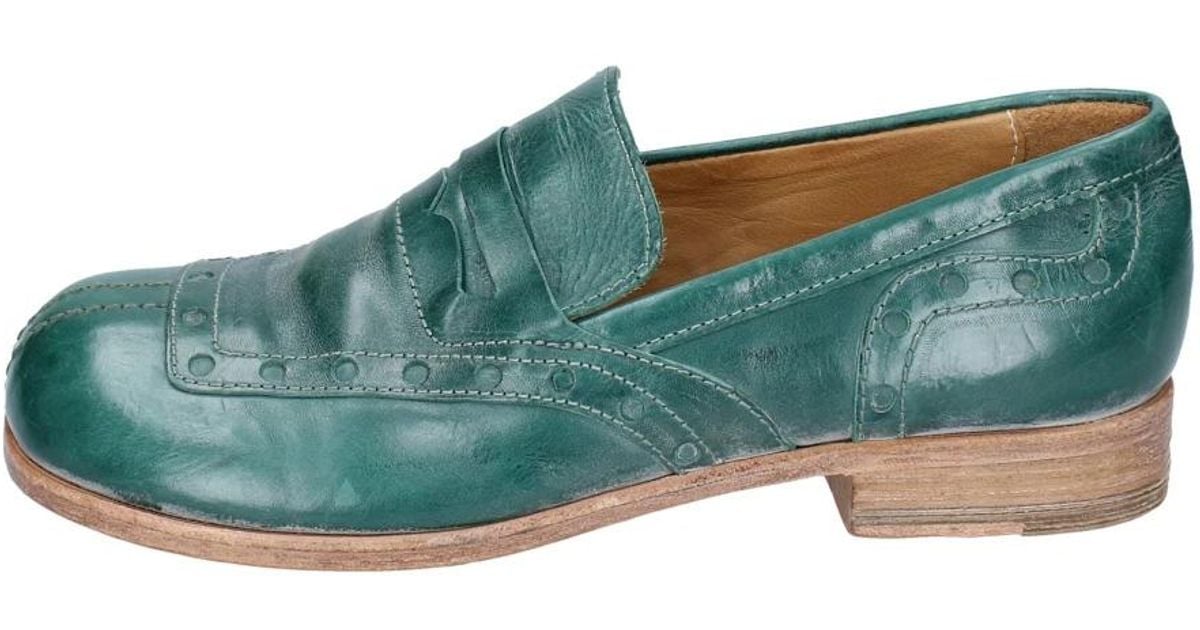 Moma Loafers in Green | Lyst