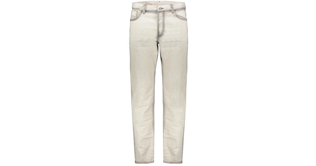 DIESEL Straight Jeans in Grey for Men | Lyst UK