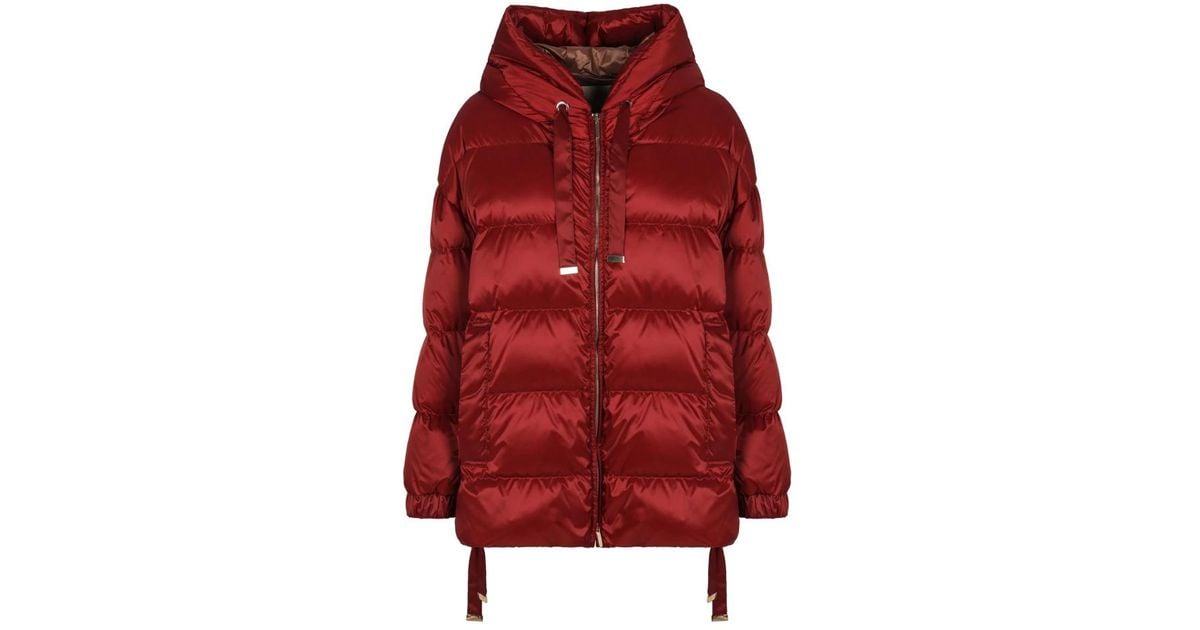 Max Mara Down Jackets in Red | Lyst UK