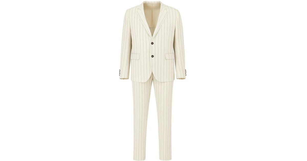 Eleventy Single Breasted Suits in Natural for Men | Lyst