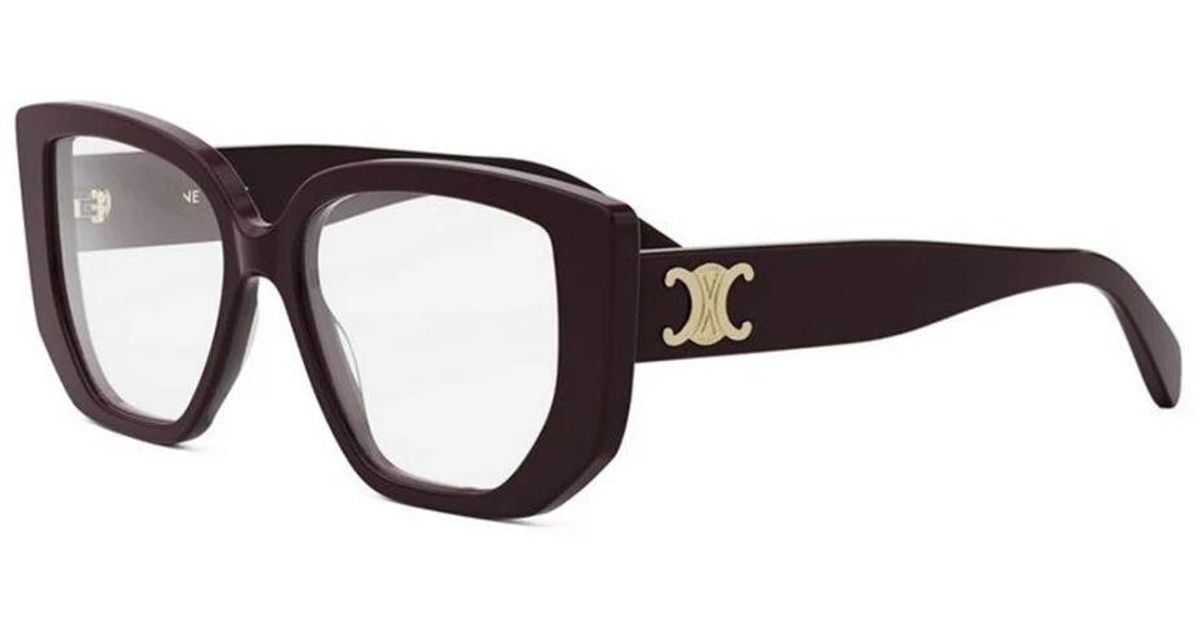 Celine Glasses in Brown | Lyst