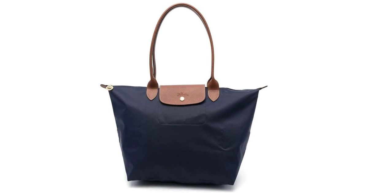 Longchamp Tote Bags in Blue | Lyst UK