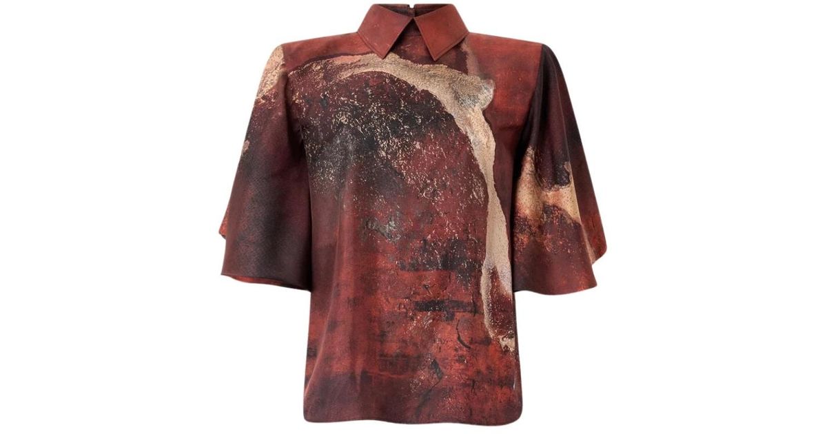 Roberto Cavalli Blouses in Red | Lyst UK