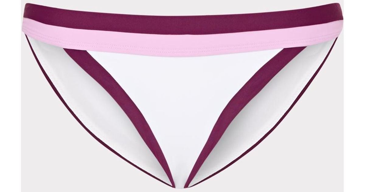 MILLY Positano Colorblock Bikini Bottom | Lyst