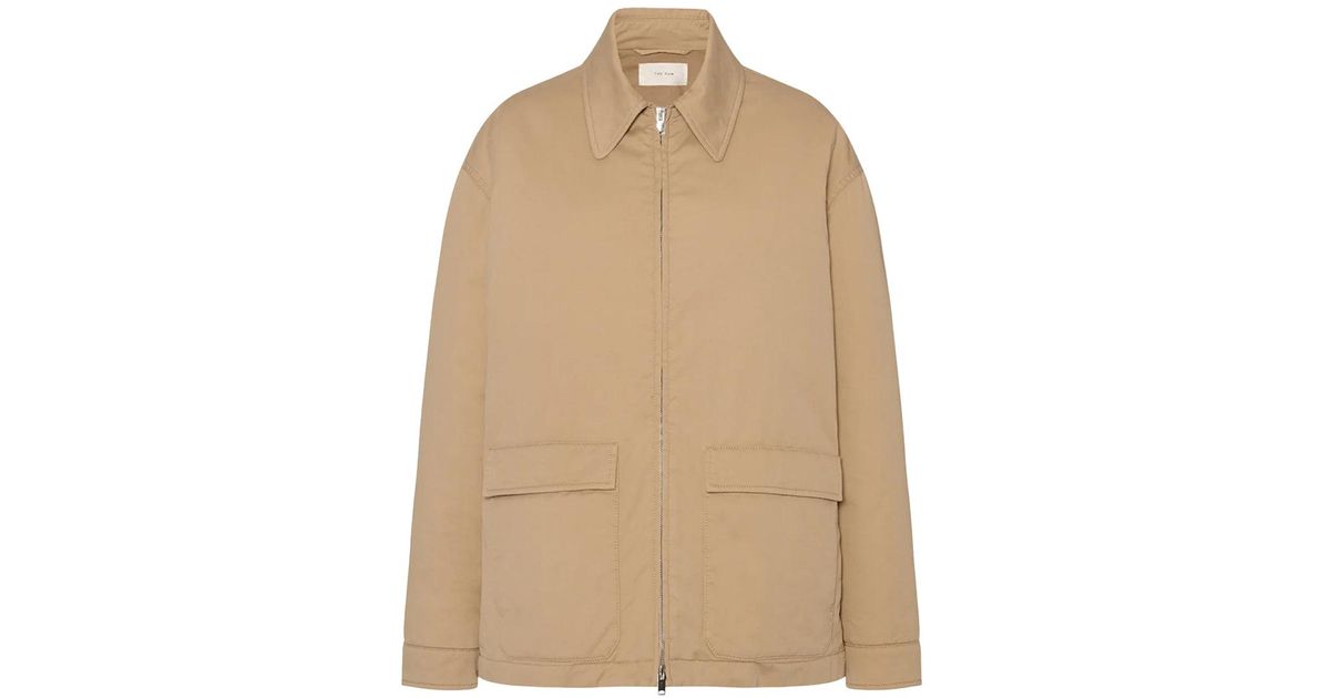 The Row Aurelius Jacket Sand in Natural | Lyst UK