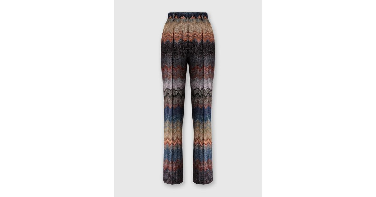 Missoni Trumpet Pants With Snake Pattern in Blue | Lyst