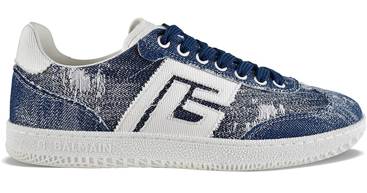 Balmain Sneakers Swan in Blue for Men | Lyst UK