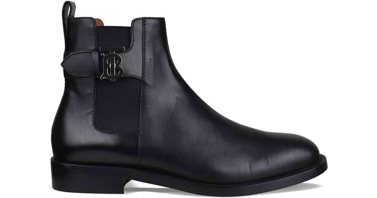 Burberry Chelsea Boots Luke in Black for Men | Lyst